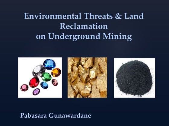 Impacts of mining | PPT