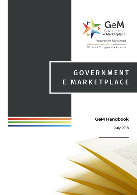 All You Need to Know About India’s largest public procurement portal - Government e Marketplace ...