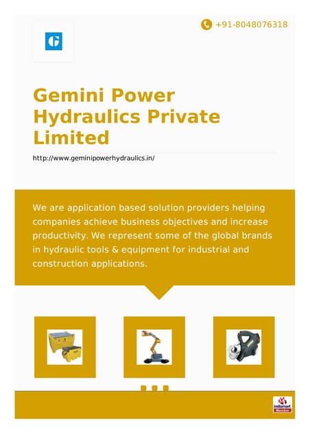 Gemini Power Hydraulics Private Limited presentations