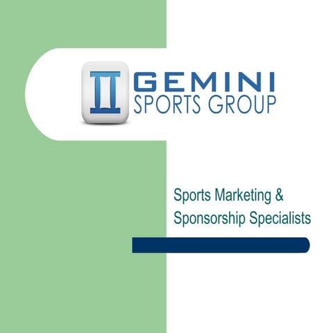 Gemini Sports Brochure (Rob) | PPT