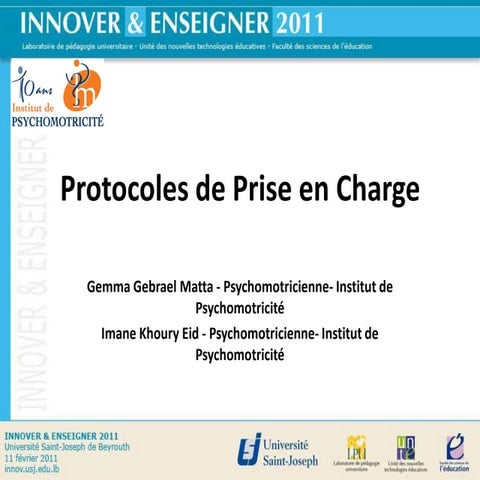 Protocoles de Prise en Charge | PPTX