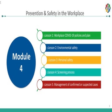 Module 4-Prevention & Safety in the Workplace | PPTX