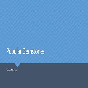 Gemstone | PPTX