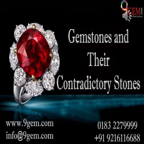 Gemstones and-their-contradictory-stones | PPT