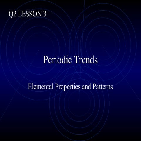 Periodic Table Trends and Elemental properties and Patterns | PPTX