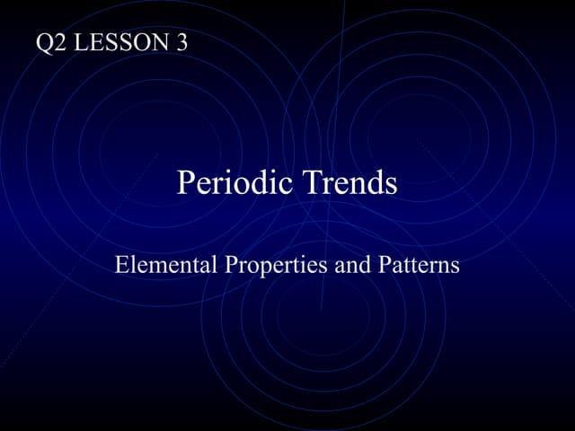 Periodic Trends | PPT
