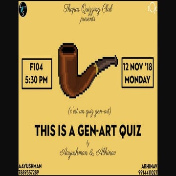 This is a Gen-Art Quiz - Art Quiz | PDF