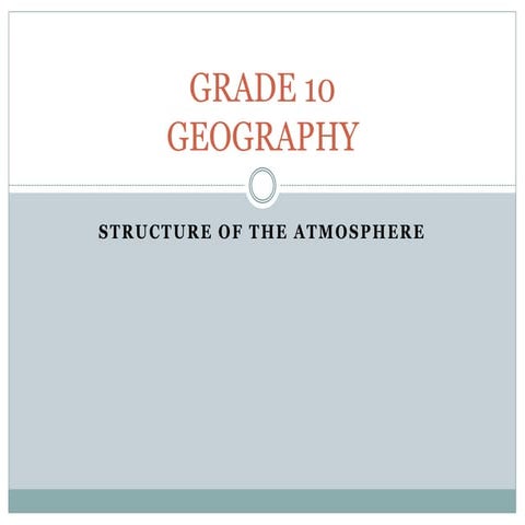 Structure of the atmosphere | PPT