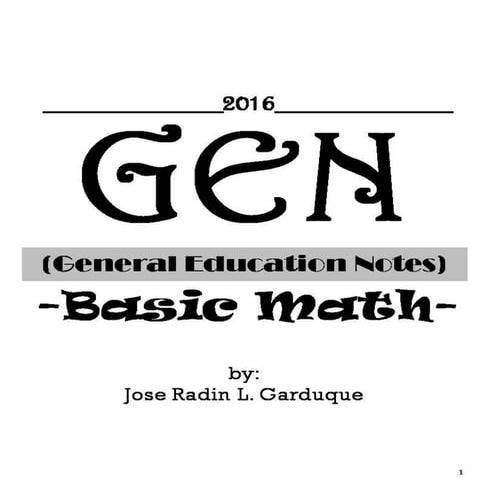 Basic Math (GEN) | PPT | Science