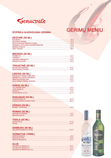 Genacvale meniu 2 puse | PDF