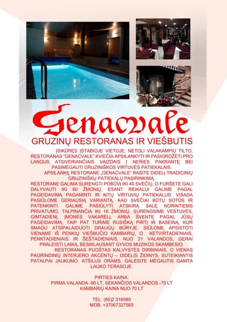 Genacvale meniu 2 puse | PDF