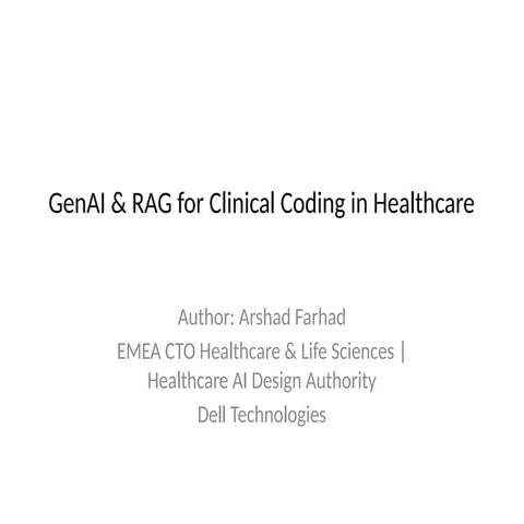 GenAI_RAG_Clinical_Coding_Summary - An AI tool | PPTX