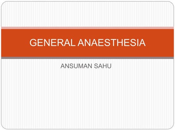 Stages of anesthesia | PPT