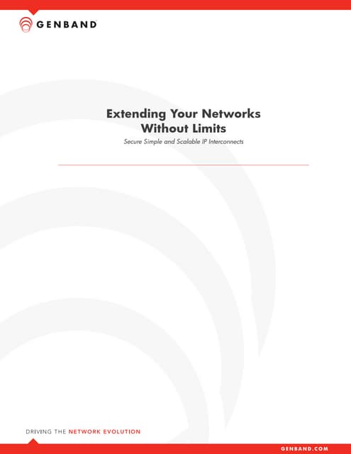 GENBAND - Brian Pajara | PPT