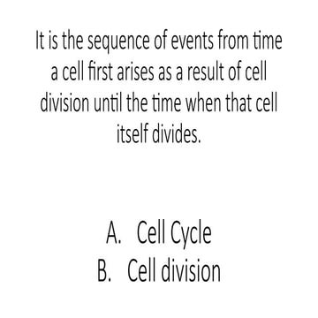 Gen Bio 1 - 1st periodical.pptx for the topic of cell cycle and cell ...