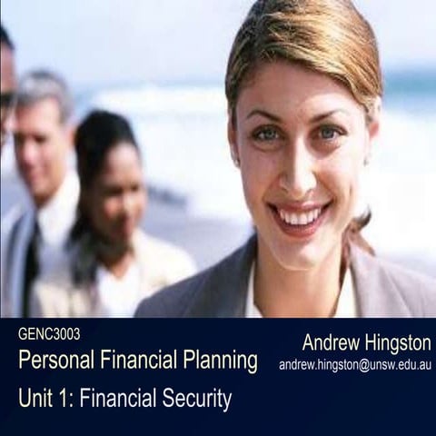 Unit 1 Financial security | PPTX