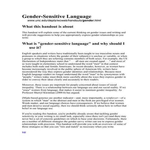 Gender | PDF