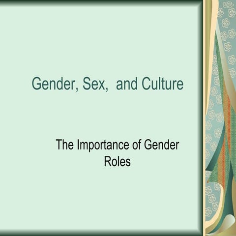 Lecture 11 Sex And Gender