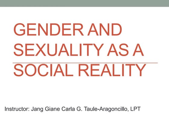 PPT - Sex, Gender and Sexuality.pdf | Debated Sensitive Social Issues ...
