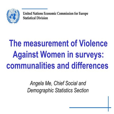 The measurement of Violence Against Women in surveys: communalities and ...