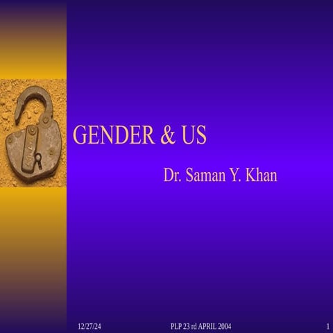 gender notes by Saman,an excellent guide | PPT