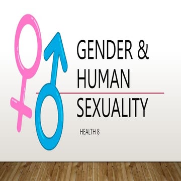 Gender Human Sexualitypptx