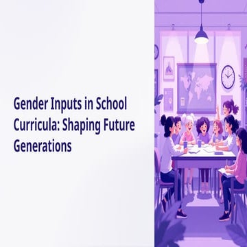 Gender and Development Workshops for Training | PPTX