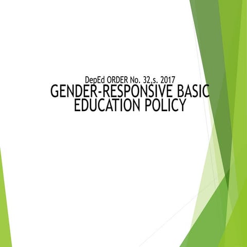 Gender and Development Presentation for INSET | PPTX