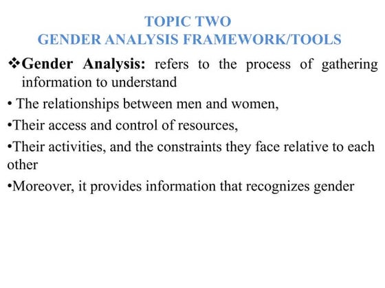 Introduction to gender concepts | PPTX