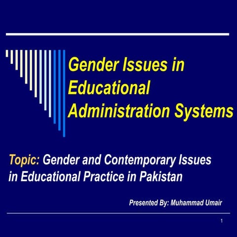 Gender and contemporary issues in education | PPT