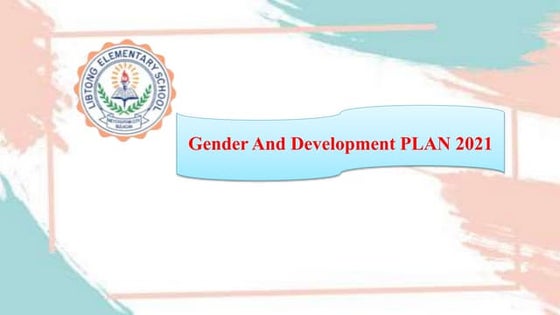 Gender and Development Workshops for Training | PPTX