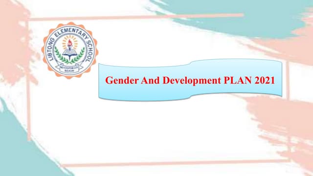 Gender and Development Workshops for Training | PPTX
