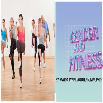 Gender and fitness | PPTX