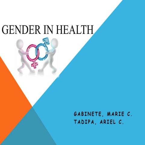Gender and health ppt | PPTX