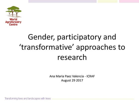 Gender Action Learning System | PPTX | Family and Relationships