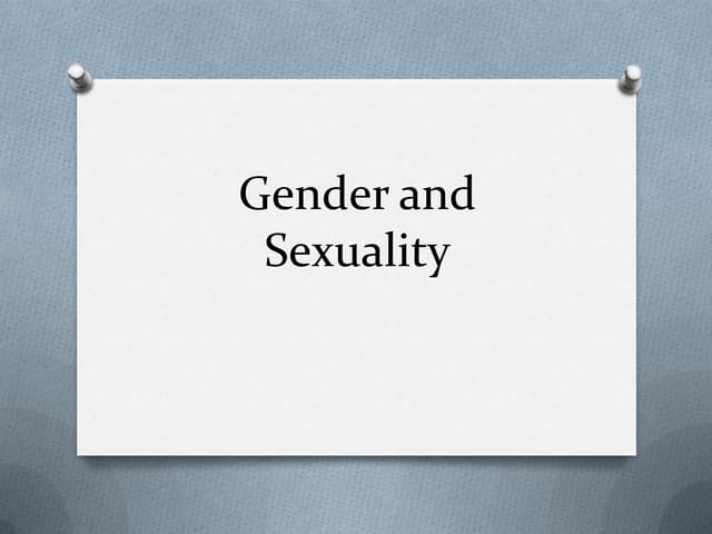 BASIC GENDER SENSITIVITY TRAINING | PPTX