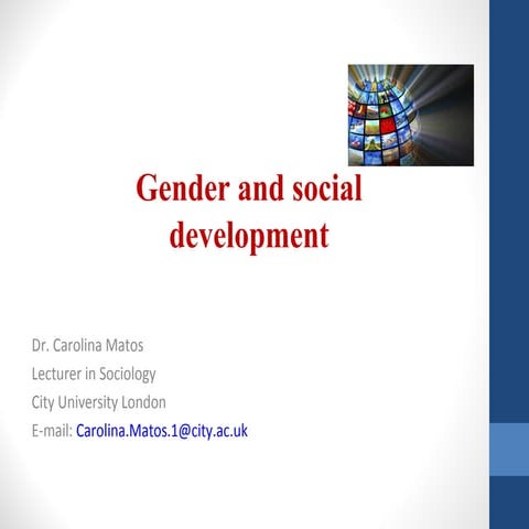 Gender and social development | PPT
