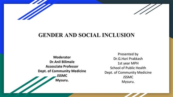 Gender equality and Equity | PPT