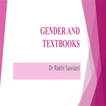 GenderandTextbook-Equality-RakhiSawlani- | PPTX
