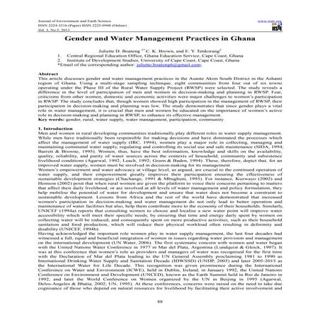 Women Empowerment Water Supply | PPT