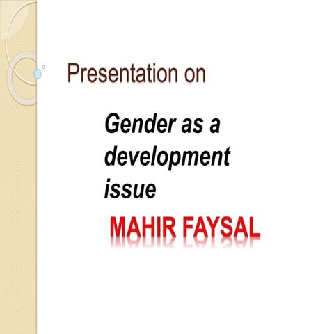 Promote gender equality and empower women | PPT