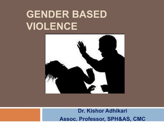 Module 2: Defining Gender-based Violence (GBV) | PPT