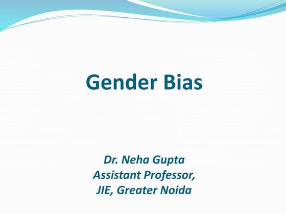 Gender bias | PPT