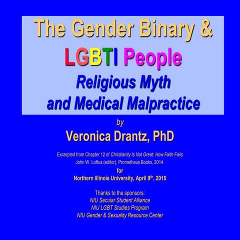 The Gender Binary & LGBTI People: Religious Myth and Medical ...