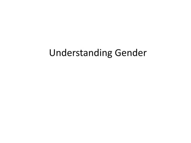 Gender and development | PPTX