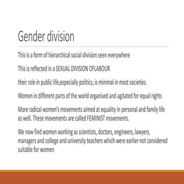 Gender caste and politics | PPTX