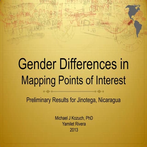 Gender differences in mapping | PPTX