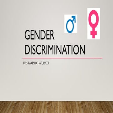 gender discrimination ,difference .pptx