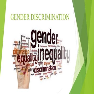 Gender discrimination | PPTX