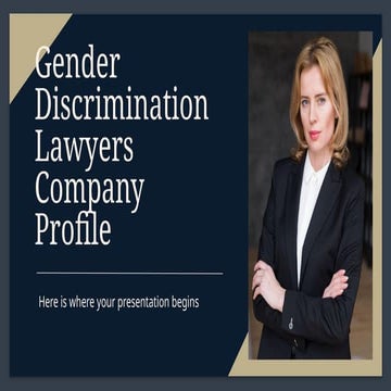 Gender Discrimination Lawyers Company Profile by Slidesgo.pptx